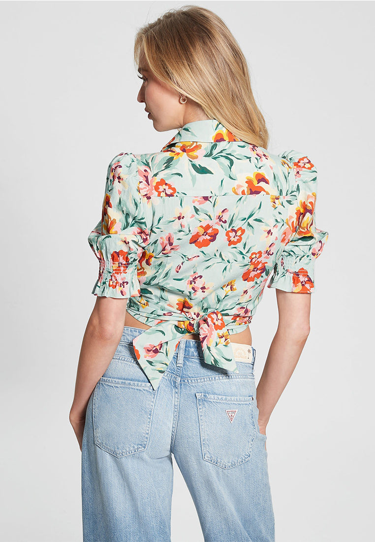 Short Sleeves Adele Bowed Shirt – GUESS Philippines