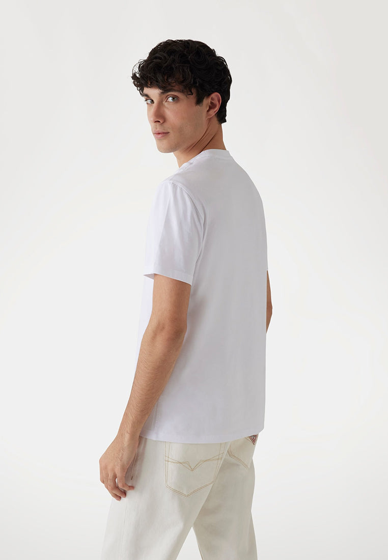 Shortsleeves Crew Neck Sprayed Flock Logo Tee – GUESS Philippines